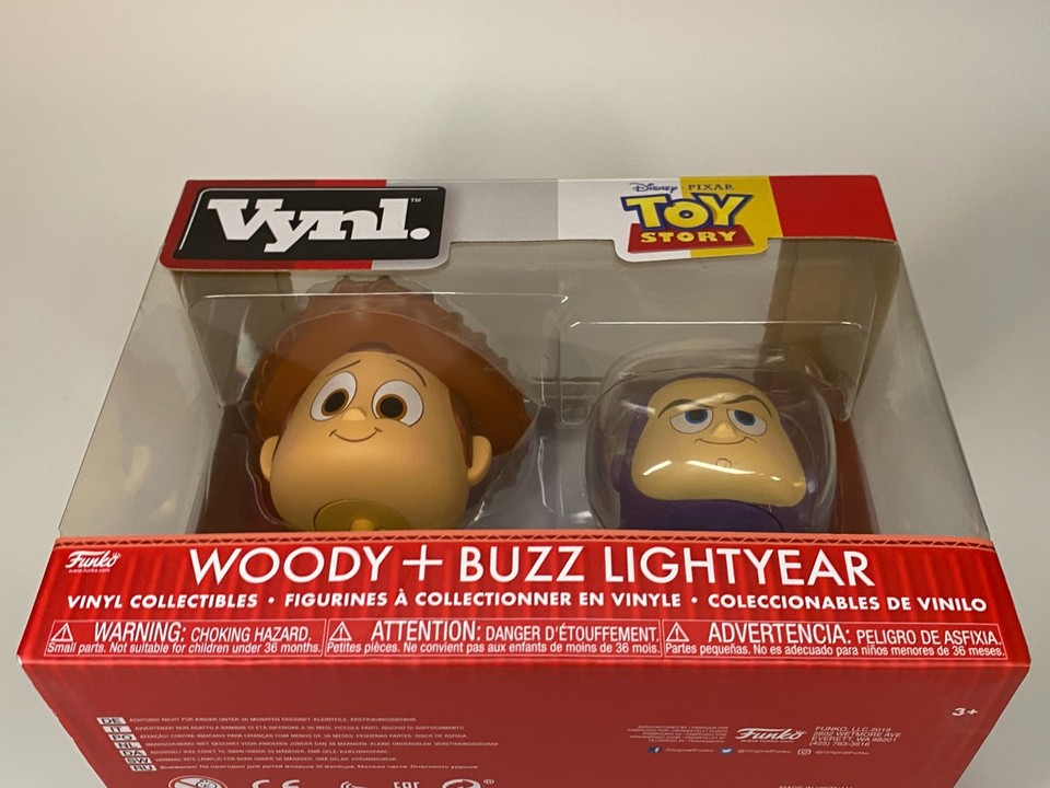 Funko VYNL Toy Story Woody & Buzz Lightyear Vinyl Figure Set Disney ...
