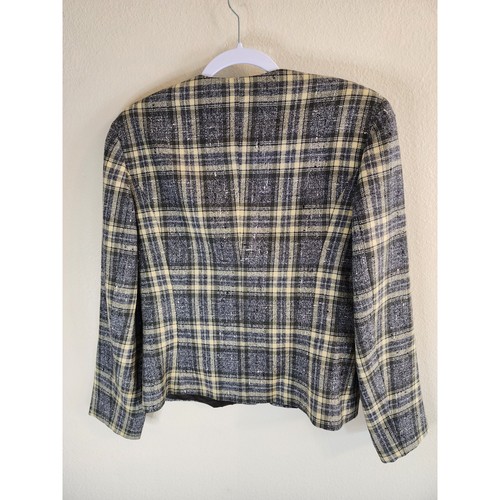 YARELL Yellow and Gray Pure New Wool Made in Poland Blazer Jacket ...