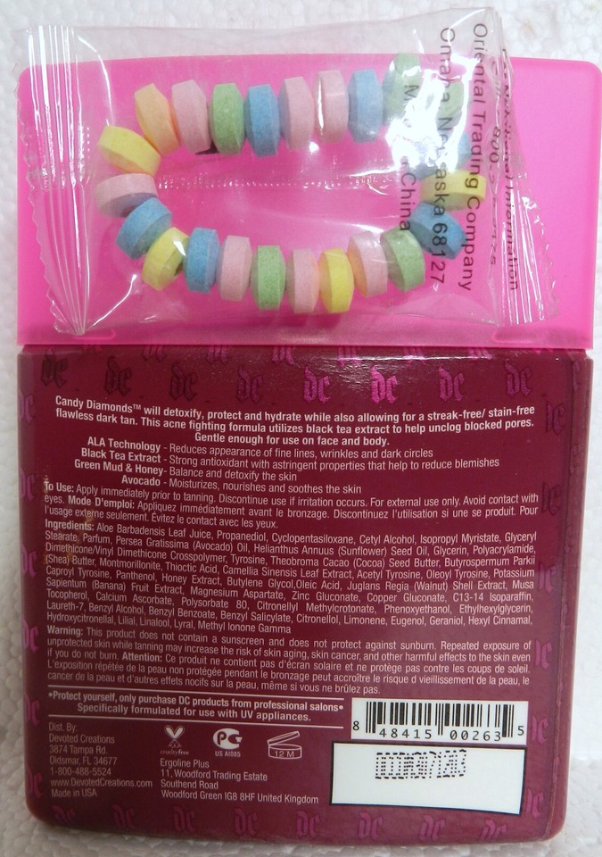CANDY DIAMONDS BLEMISH FIGHTING BRONZER TANNING BED LOTION BY DEVOTED ...