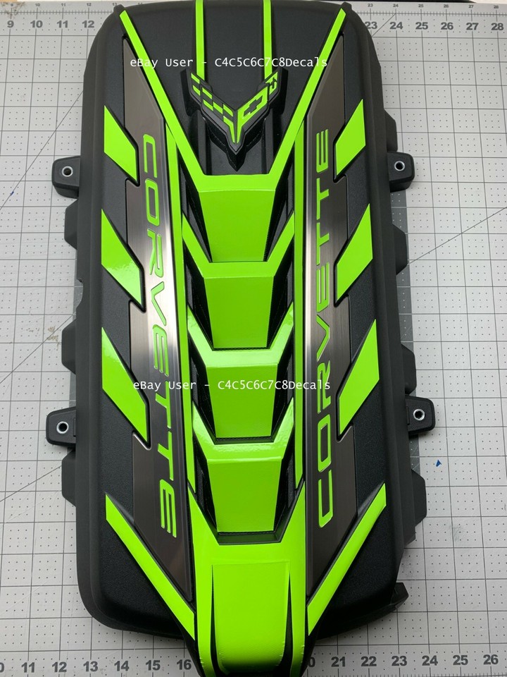 FITS Chevy Corvette StingRay C8 Engine Cover Decal 20 21 22 23 24 LOTS ...