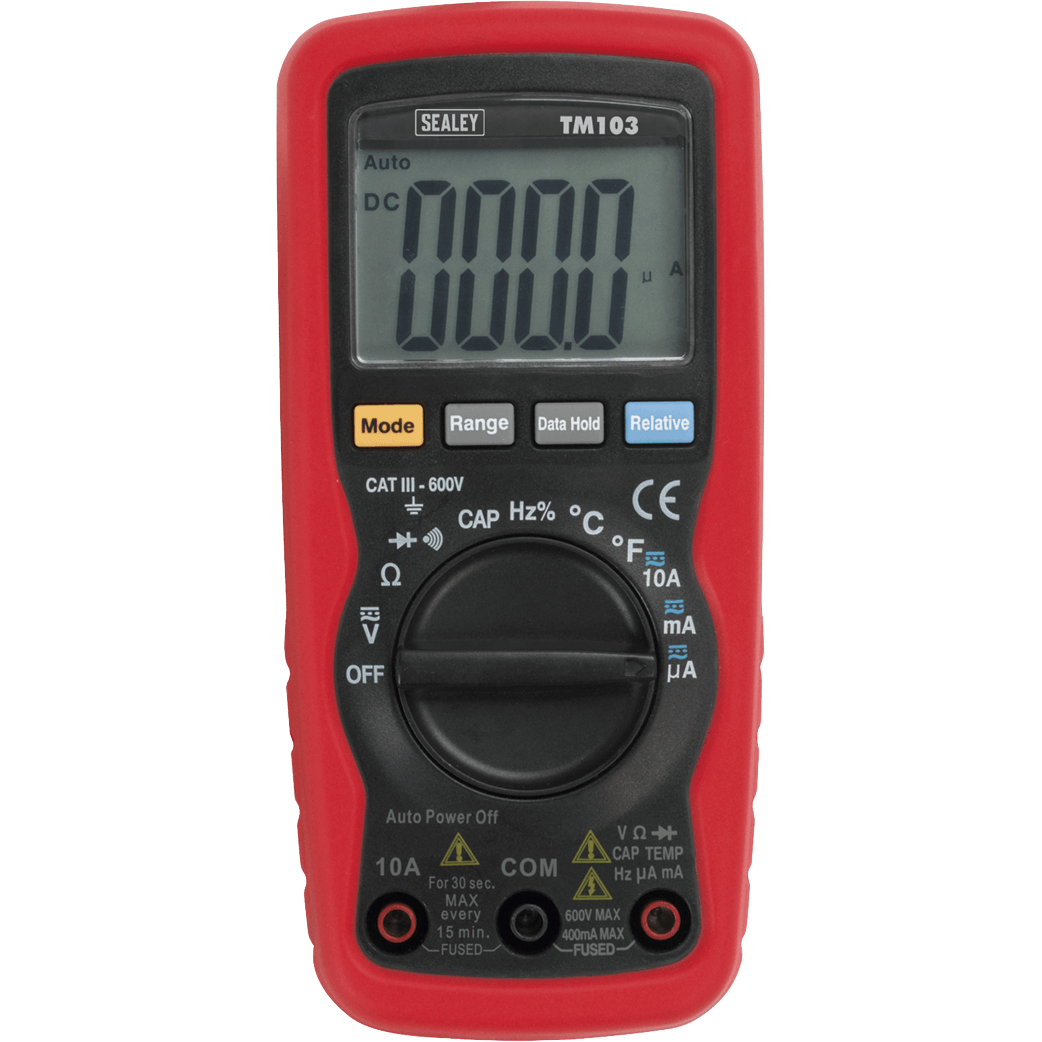 Sealey TM103 Professional Auto Ranging 11 Function Digital Multimeter ...