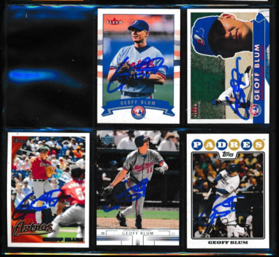 Lot (5) Geoff Blum Fleer #269 267 #228 US48 347 Signed Autograph (ZZ123 ...