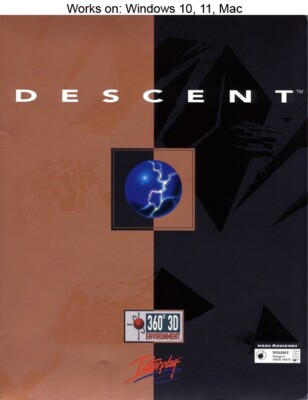 Descent PC Mac Game 1995 Interplay Windows 10 11 | eBay Australia