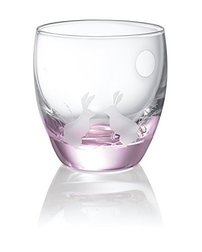 Otsuka Glass Cold Sake Glass Set Rabbit & Moon Carafe & Sake Cup Set ...