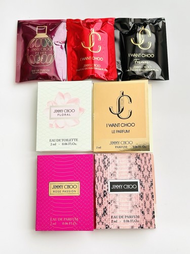 Jimmy Choo Perfume Sample Size 7pcs (Jimmy Choo, Fever, Rose Passion ...