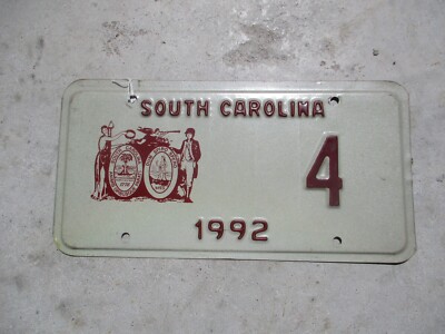 South Carolina license plate # 4 | eBay