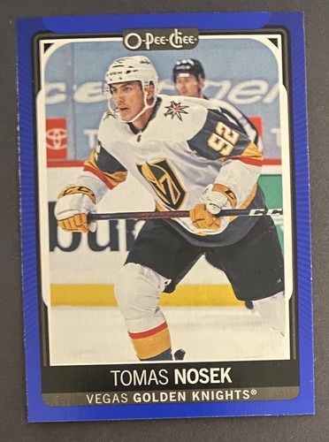2021-22 OPC O-Pee-Chee Blue Border #107 Tomas Nosek Vegas Golden ...