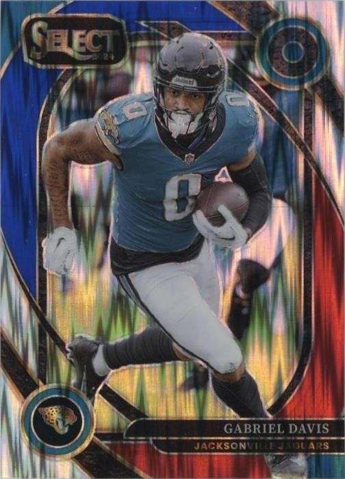 2024 Panini Select - Club Level Gabriel Davis #257 Red & Blue Shock ...