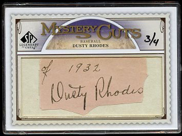 2009 SP LEGENDARY CUTS DUSTY RHODES CUTS AUTOGRAPH 3/4 | eBay