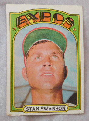 1972 Topps #331 Stan Swanson Montreal Expos Baseball Card VG/Ex+ | eBay