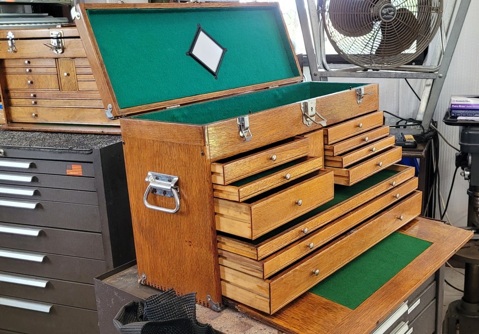 H. Gerstner & Son 11 Drw 052 Journeyman Toolmakers Chest BEAUTIFUL OAK ...