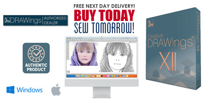 Creative DRAWings XII 12 Embroidery Machine Artistic Digitizing ...