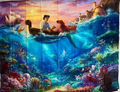 DAVID TEXTILES- LITTLE MERMAID PANEL #DS20840C1 BY THOMAS KINCAID ...