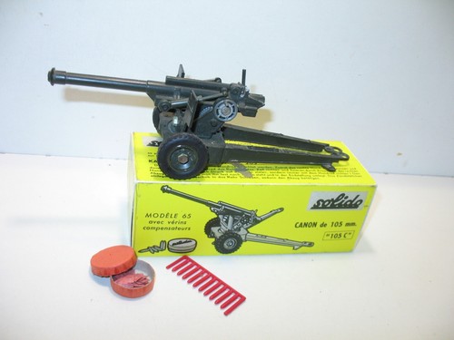 SOLIDO, 105 Mm Military Cannon Firing Projectiles With Its Primers | eBay