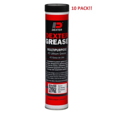 DEXTER Multipurpose #2 Lithium Bearing Grease (14 oz.), 10 Pack (088 ...