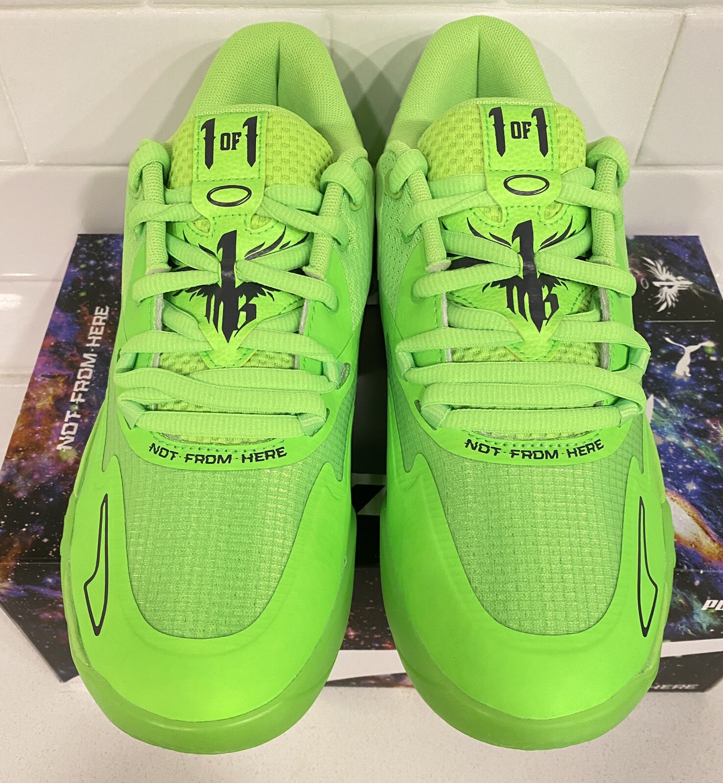 Puma LaMelo Ball MB.01 Lo Green Gecko/Volt 376941-07 New in Box Mens Sz ...