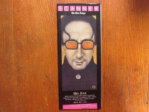 April 25, 1999 Newark Star-Ledger Scanner TV Magazine(JULIAN LENNON ...