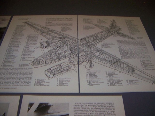 VINTAGE..VICKERS WELLINGTON...CUTAWAY/PHOTOS..RARE! (999E) | eBay