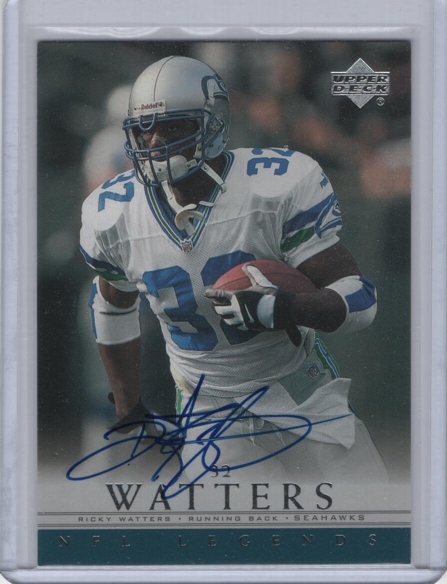 2000 Upper Deck NFL Legends Autograph #R1 Ricky Watters | eBay