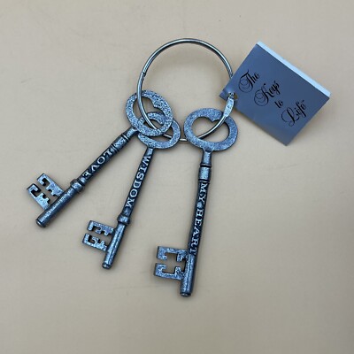 The Keys to Life Victorian Style “My Heart”/ “Love” / “Wisdom” Made In ...