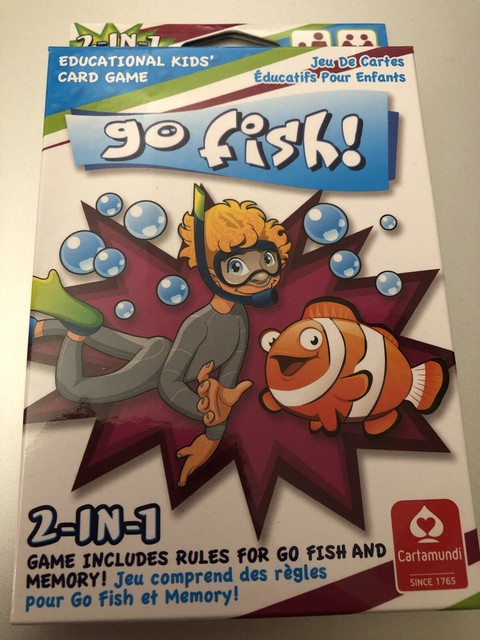 Go Fish 2 in 1 Memory Card Game Educational Kids Cartamundi Ships for ...