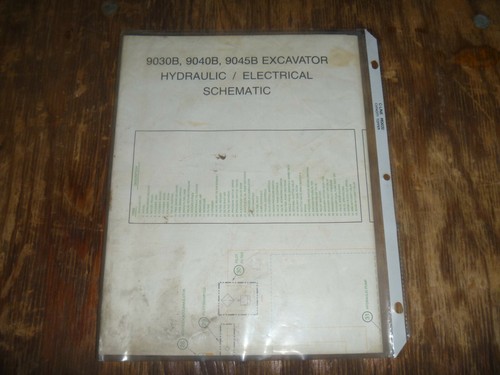 Case 9030B 9040B 9045B Excavator Elect Wiring Hydraulic Schematic ...