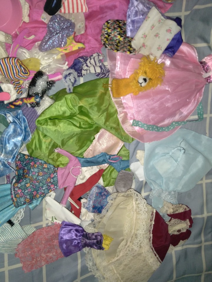 Lot 100+ Pieces Vintage Barbie Ken Fashion Doll Clone Clothes Some TLC ...