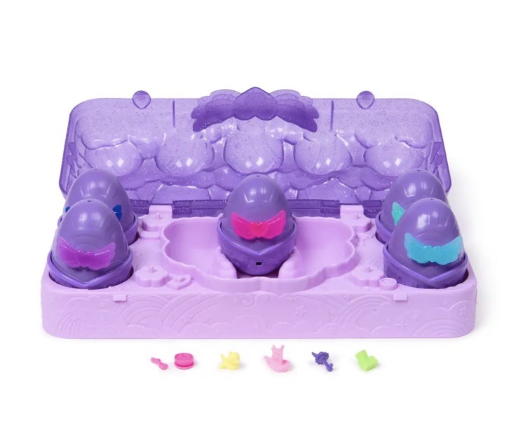 Hatchimals Alive Neon Rainbow Egg Carton 5 Color Revel Eggs & 11 ...