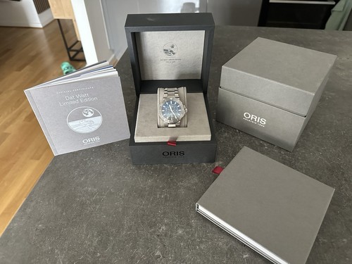 Oris Aquis blaues Zifferblatt Herrenuhr - 01 761 7765 4185-SET | eBay.de