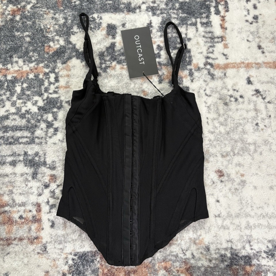 Outcast Women’s Lester Corset Top Black Size: XS NWT | eBay