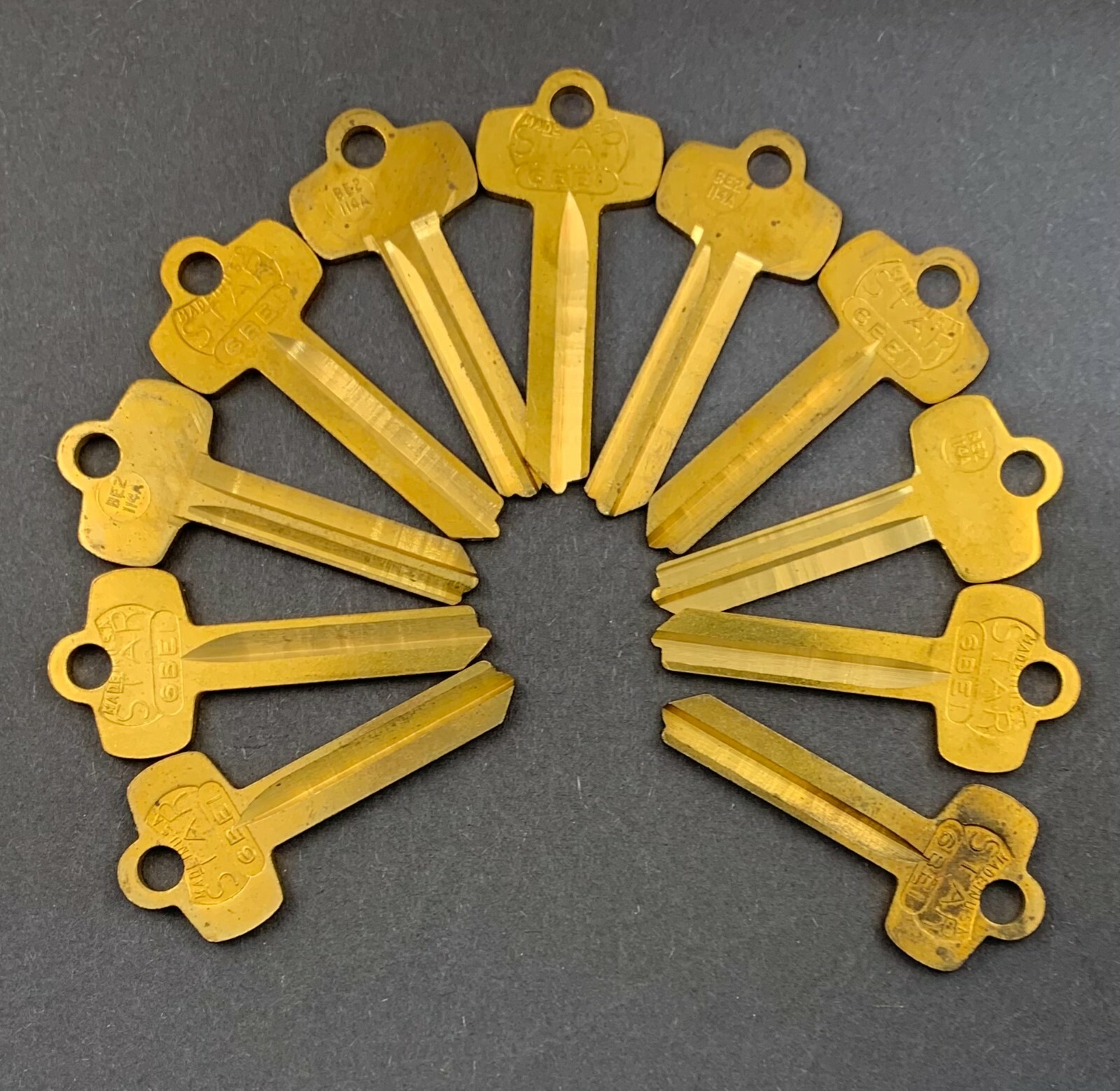 Lot of 5/10/50 Key Blanks 1A1A1 A1114A BE2 Type for Best A Keyway Free ...