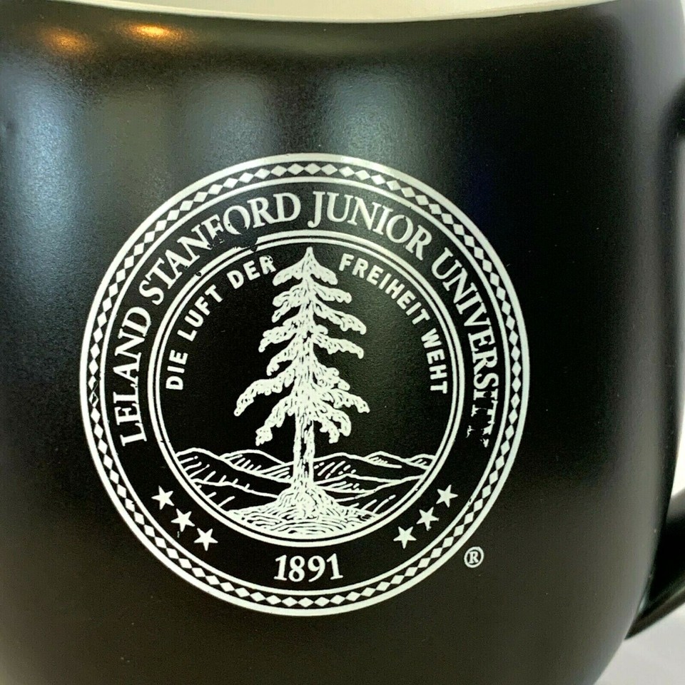 STANFORD University Large Coffee Mug Slanted Mouth White Interior By OFFERO | eBay