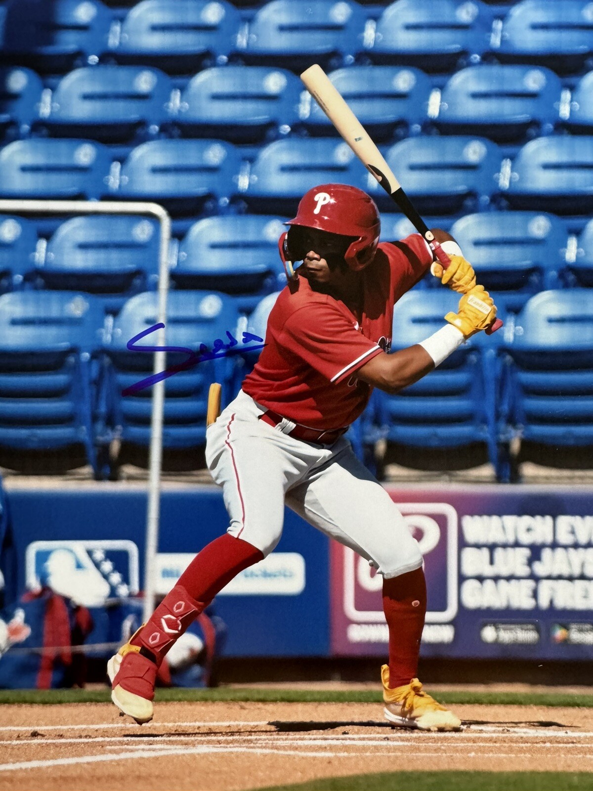 JESUS STARLYN CABA Philadelphia Phillies Top Prospect Autographed 8x10 ...