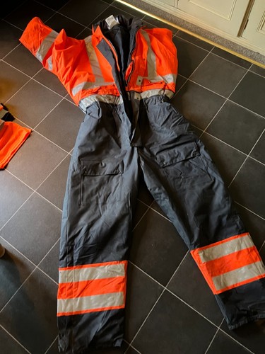 Flexothane recovery Hi-Vis 5616 Coverall Waterproof Workwear - Orange ...