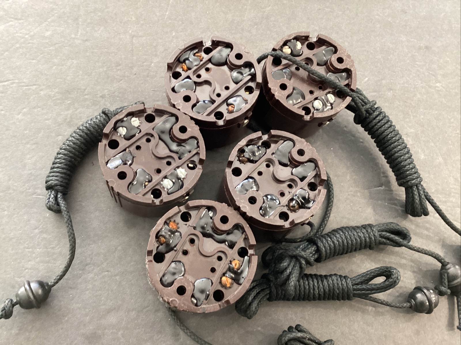 5 NOS NEW General Electric GE 859 Brown Textolite Pull Chain Switch ...