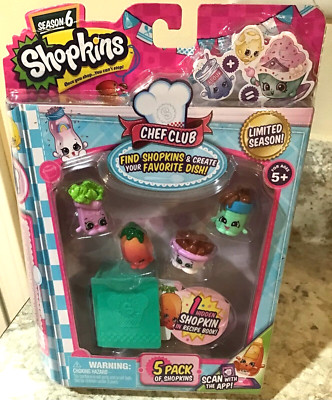 Shopkins Limited Season 6 Chef Club 5 Pack of Shopkins 5+ | eBay