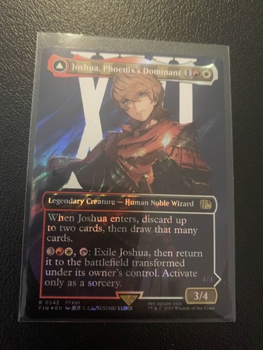 MTG Magic Final Fantasy Joshua Phoenix's Dominant BORDERLESS SURGE FOIL ...