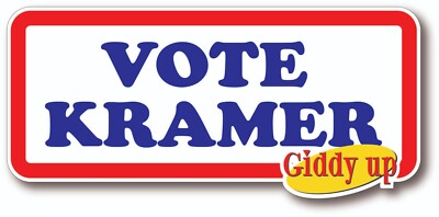 Seinfeld Kramer Vote Kramer Decal Sticker Bumber Window Outdoor | eBay