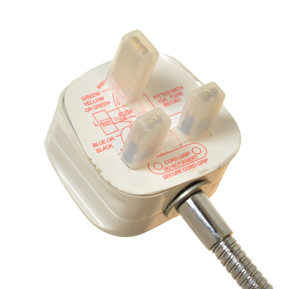 Light Bulb Holder Screw On Flex Bend Cable Plug Socket Garage Workshop ...