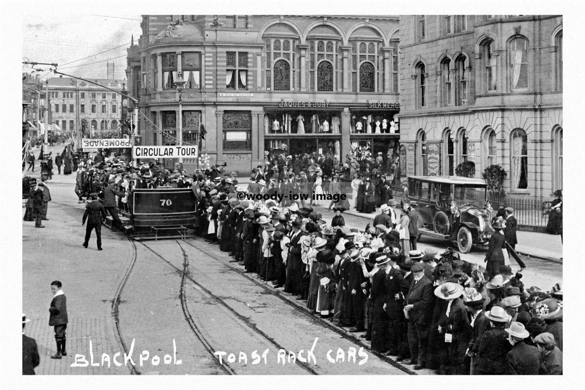 pt4498 - Blackpool , Toast Rack Tram Car , Lancashire - print 6x4 | eBay UK