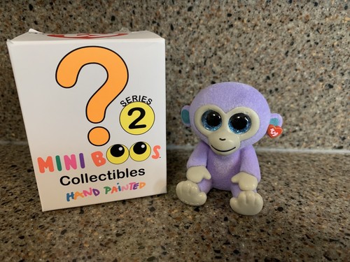 TY Beanie Boos Mini Boo BLUEBERRY Monkey SERIES 2 Collectible Figure (2 ...