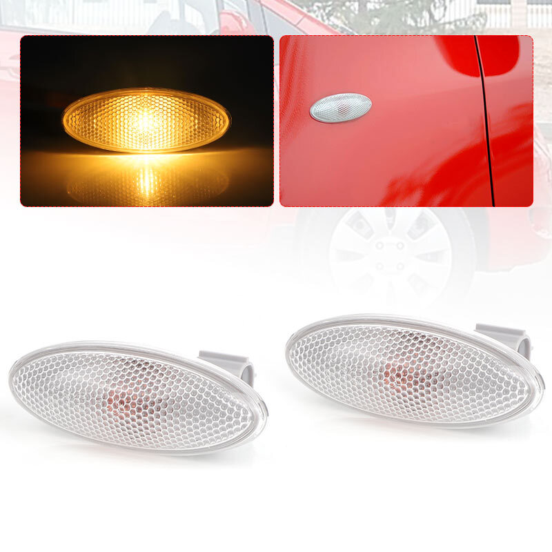 2pc Fender Side Marker Turn Signal Lights For Toyota Yaris 2005-2013 ...