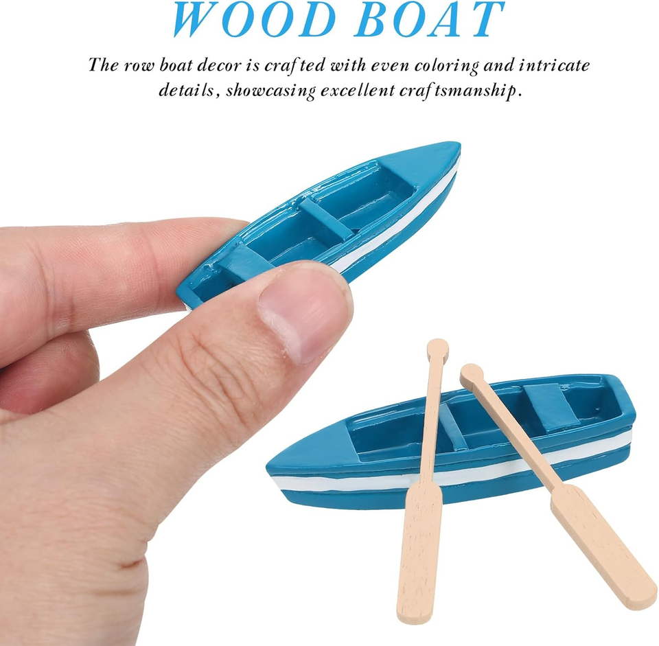 6 Pcs Canoe Rowing Boat Decor Mediterranean Decor Bedroom Tabletop ...