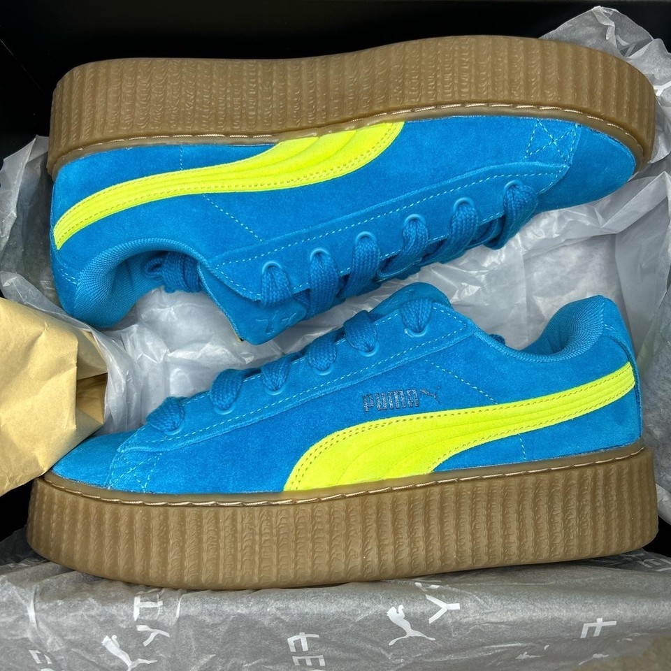 Puma x Fenty Creeper Phatty Speed Blue UK 4.5 5 Rihanna Platform 396403 ...