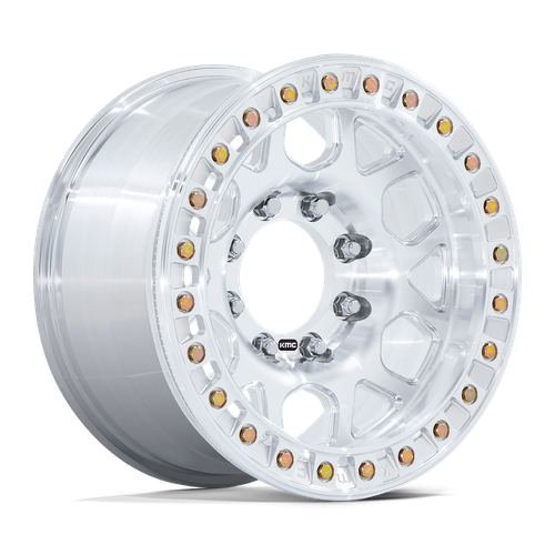 17x9 KMC KM450 Mesa Raw Mach FORGED SLOTTED BEADLOCK Wheels Blank (0mm ...