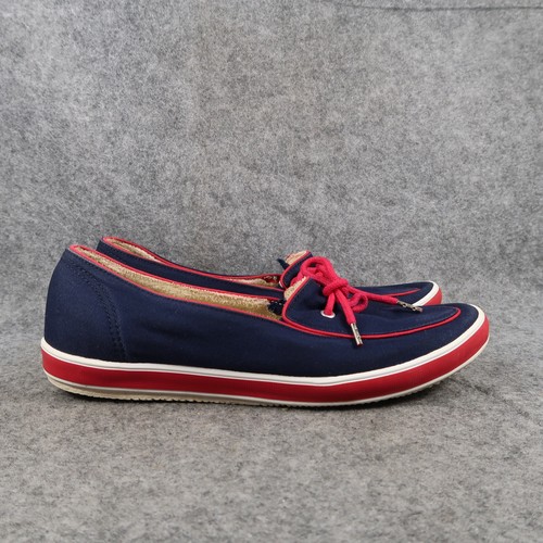 Grasshoppers Shoes Womens 8 Slip On Loafer Boat Deck Nautical Moc Blue ...