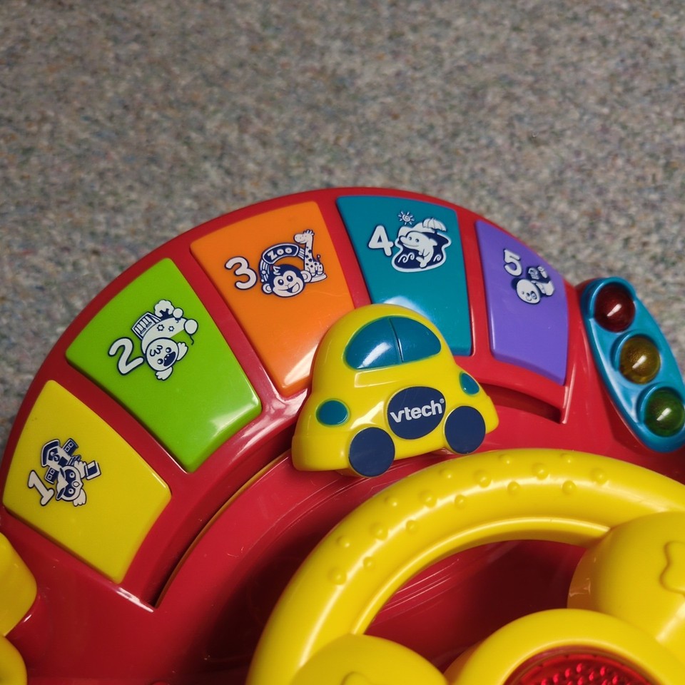 VTech Learn & Discover Driver Educational Numbers Lights Sound; Clean ...