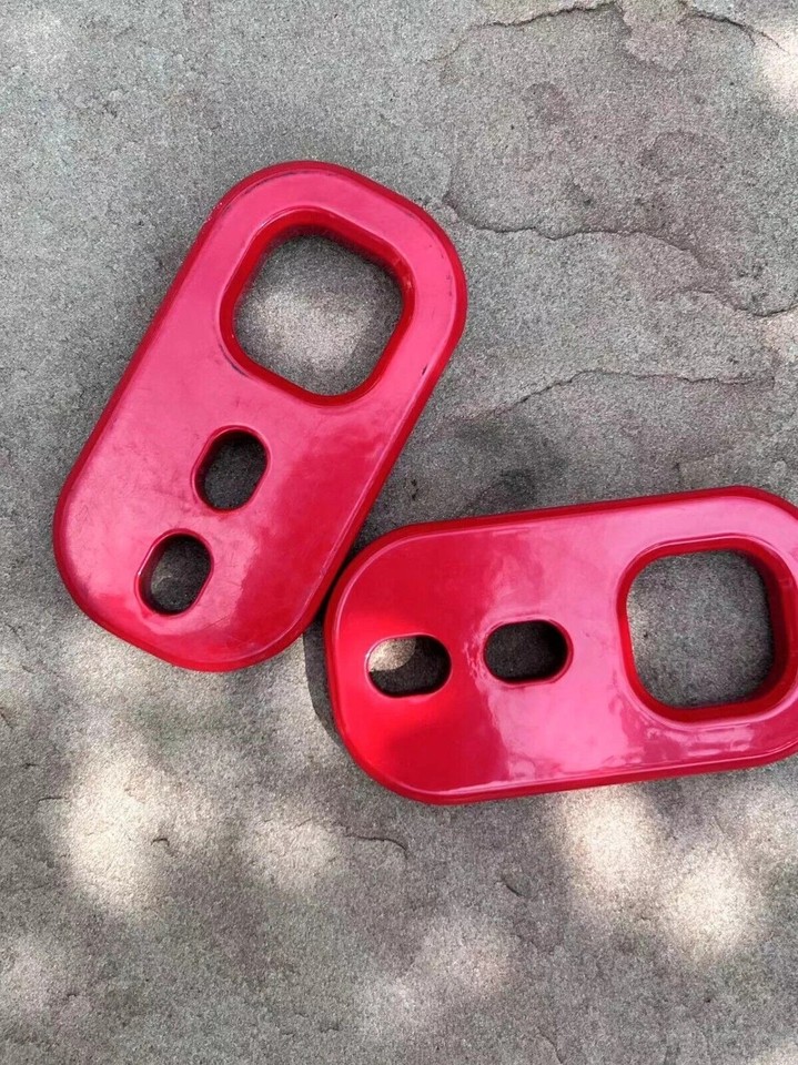 US Stock RED Front Tow Hooks / Recovery Points Fits 24-25 Land Cruiser ...