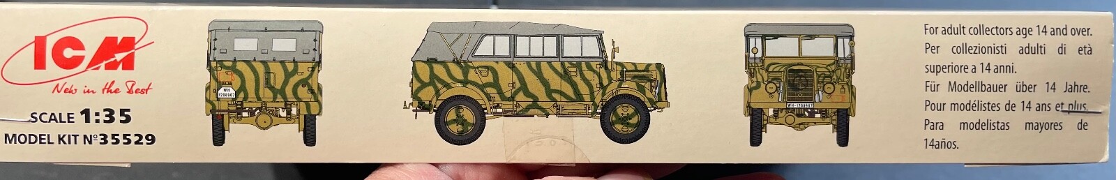 L1500a Soft Top WWII German Personnel Car 1/35 ICM # 35529 for sale ...