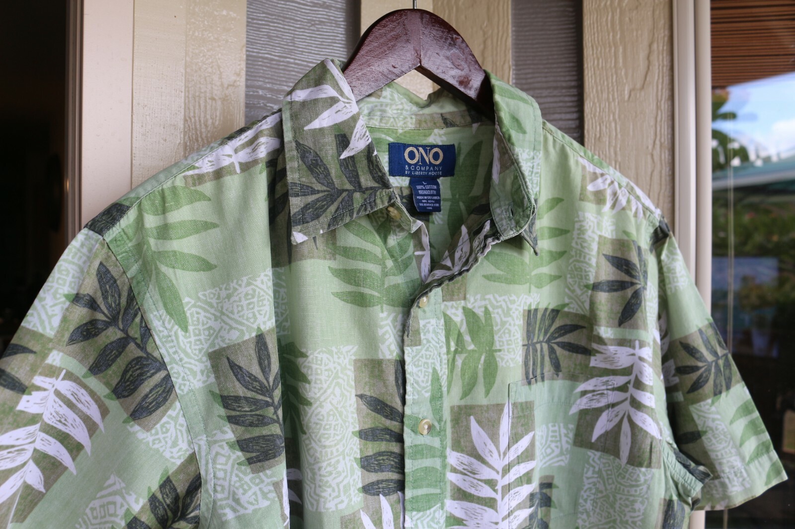 Vintage Ono & Company Button Down Hawaiian Shirt - Le… - Gem